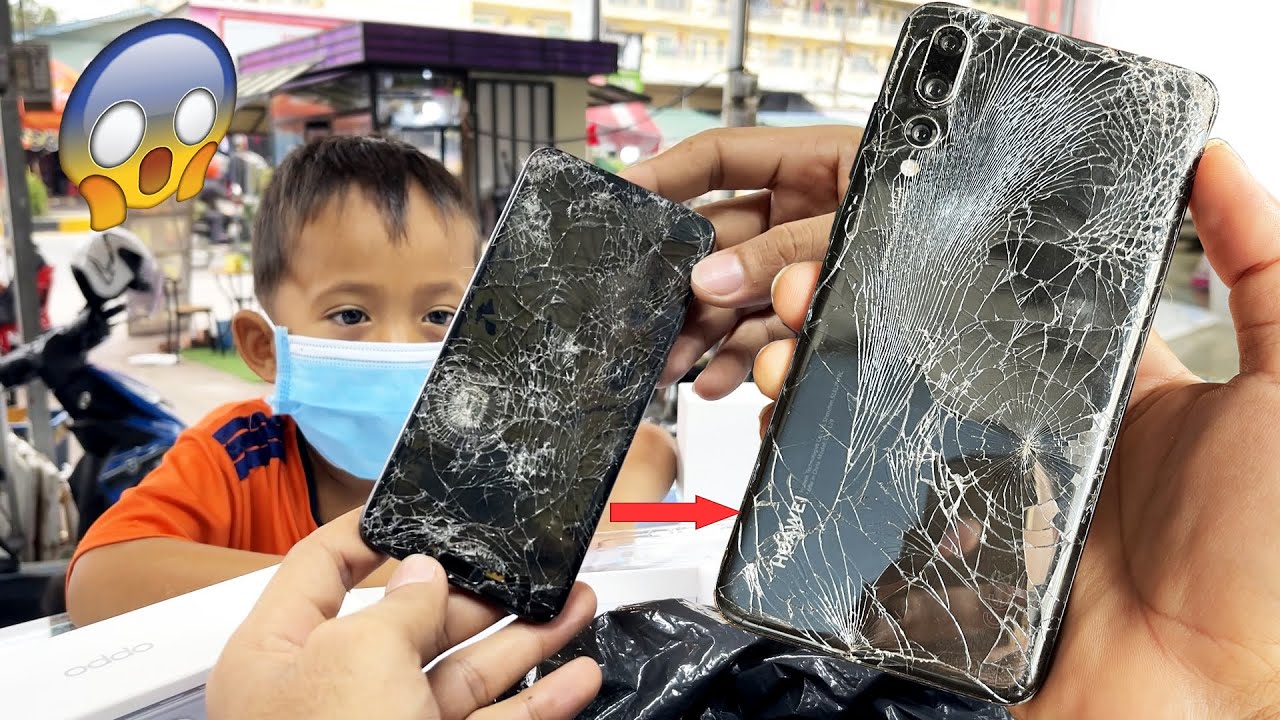 How to Restore Huawei P20 Pro Cracked - Restoring Destroyed Phone - YouTube