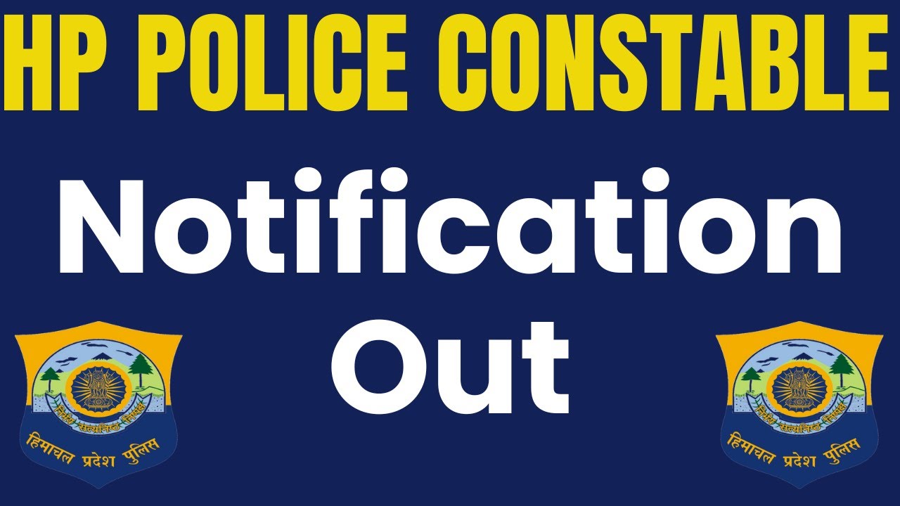 HP Police Constable 2024 | NOTIFICATION OUT #hppolice # ...