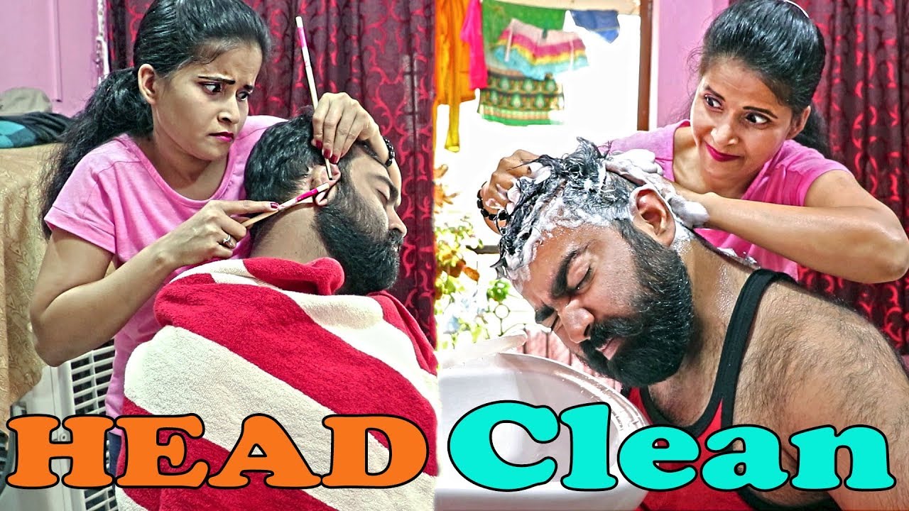 Clean Head massage with chopstick by cosmic lady barber - ASMR Enrgy ...