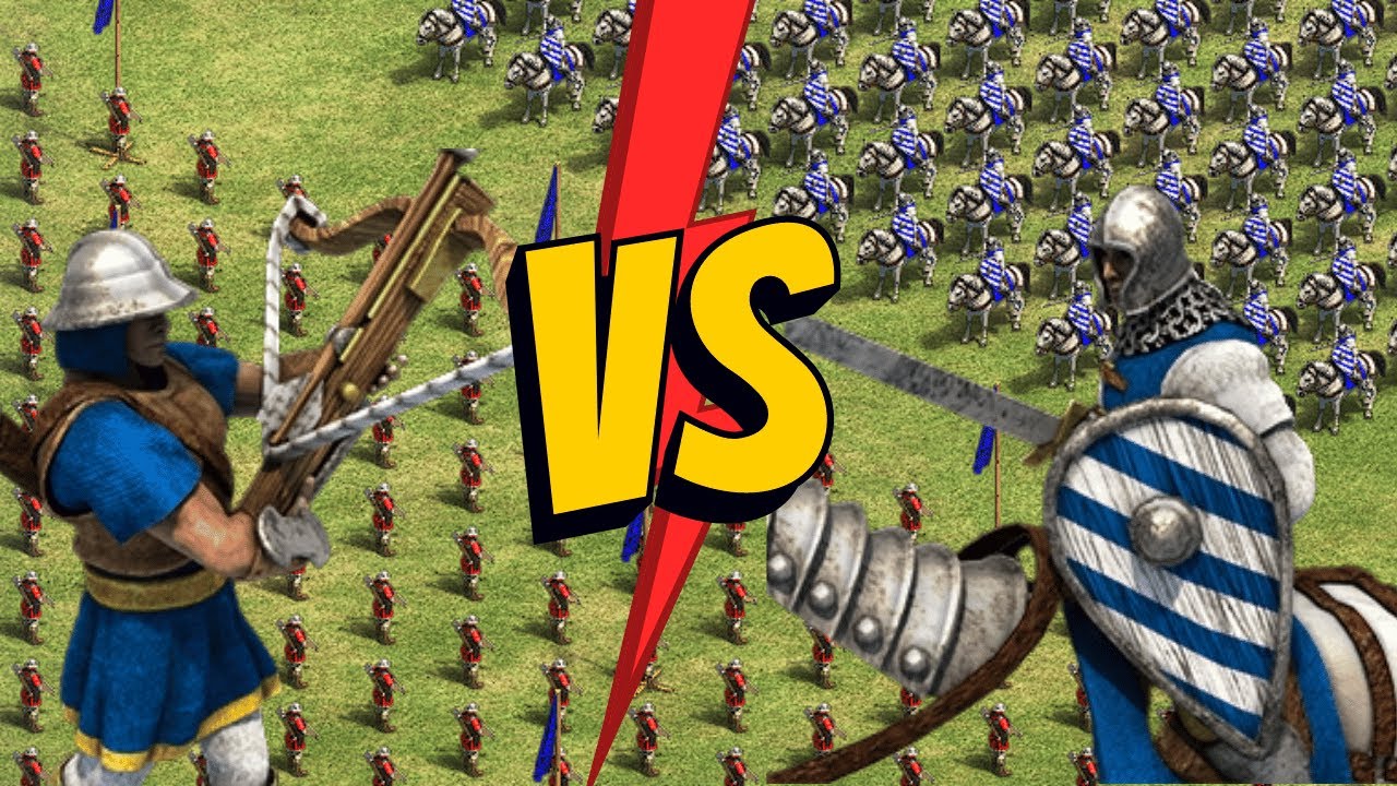100 Knight VS 800 Crossbowmen Find Out Who Wins! | Age of Empires # ...