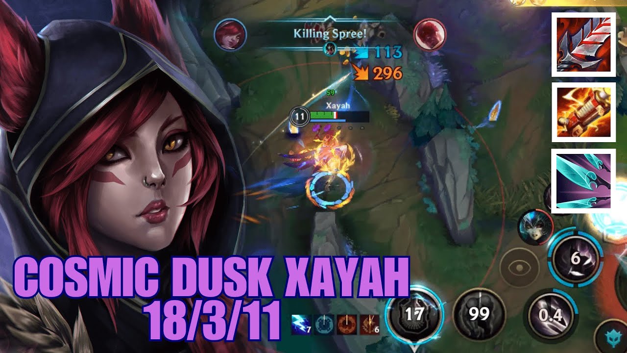 WILD RIFT | COSMIC DUSK XAYAH DOES SO MUCH DAMAGE! - YouTube