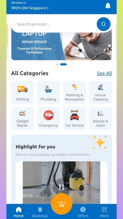 Make services booking app android studio || create services booking app || Make Home service App ...