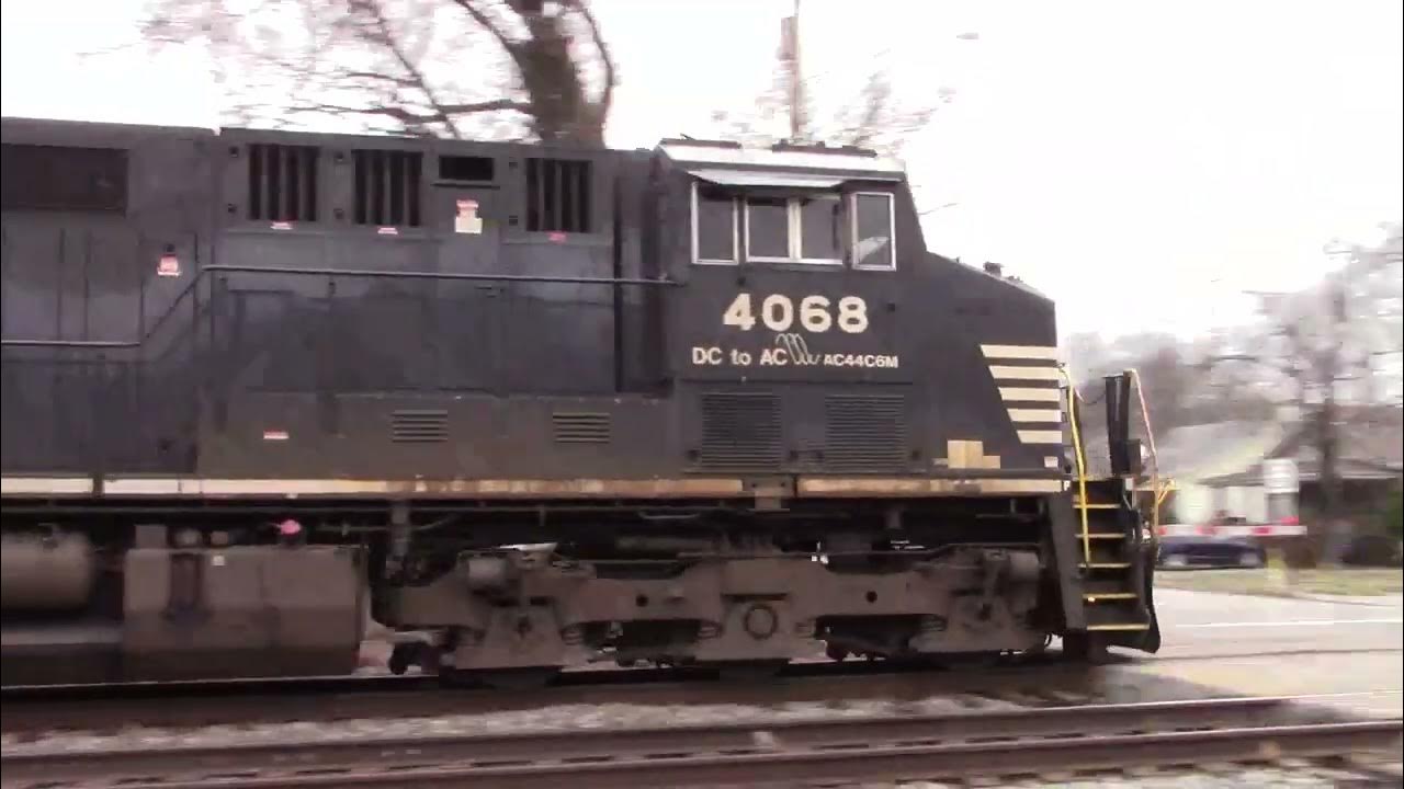 NORFOLK SOUTHERN GE AC44C6M Southbound Coil Steel Train - YouTube