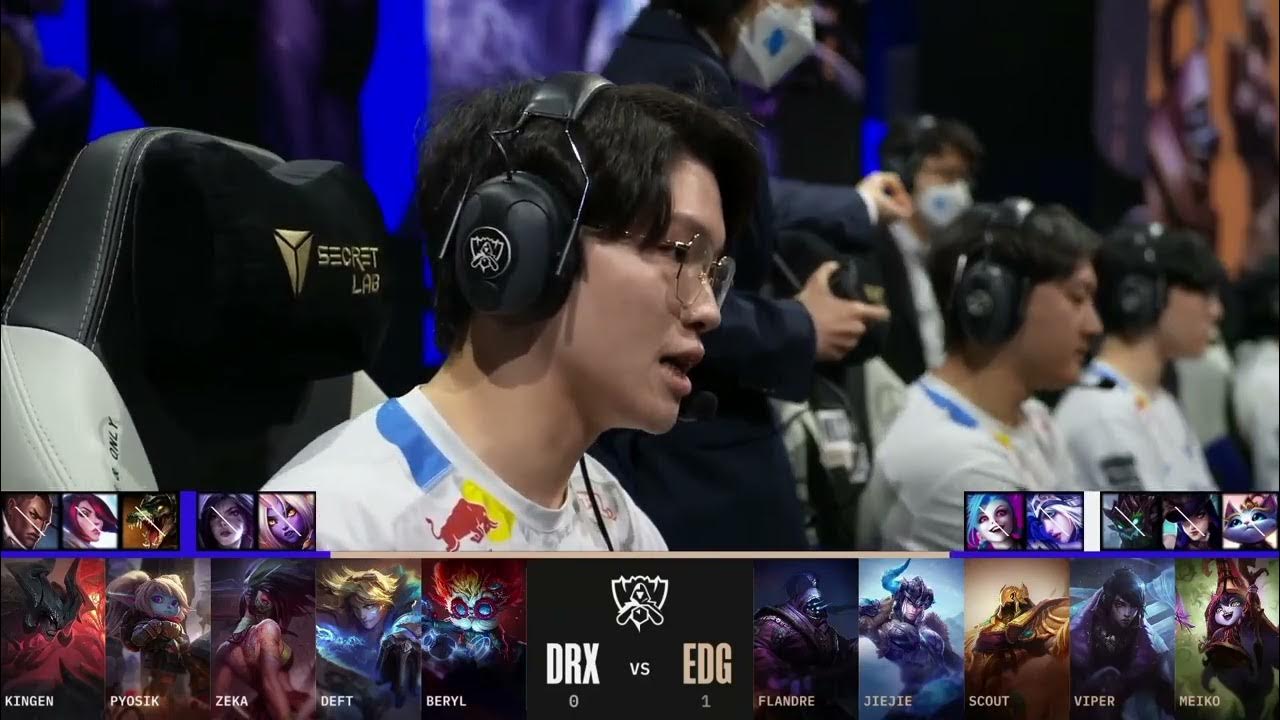 Worlds 2022 - Quarto di Finale #4 | DRX vs EDG (Game 2) - YouTube