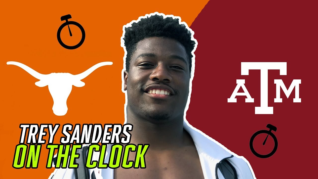 #1 RB Trey Sanders Gets RECRUITED By TEXAS And TEXAS A&M Commits! Who ...