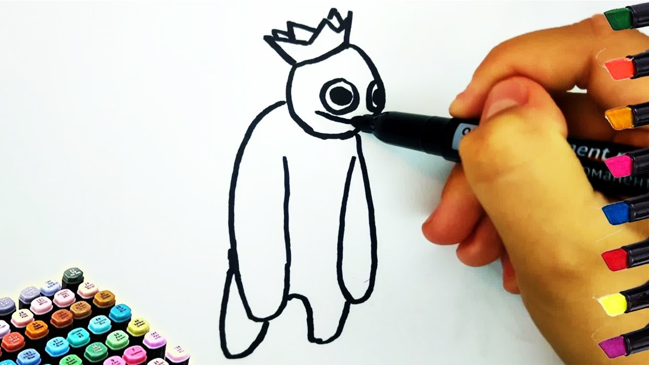 How to Draw Blue / NEW Rainbow Friends Chapter 2 Coloring pages / NCS ...