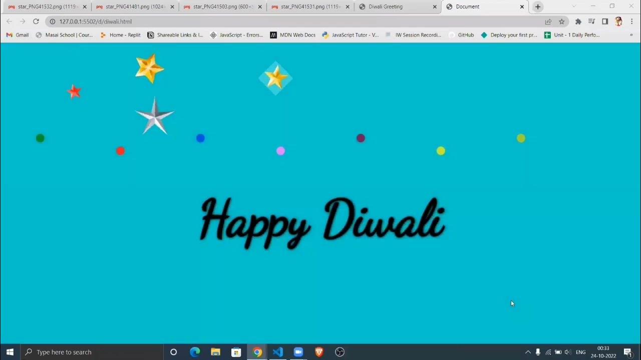 Happy Diwali | How to write code Happy Diwali | Html , CSS ,Js | coder anshu - YouTube