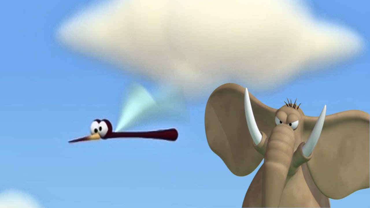 Elefante quer esmagar | Fly corre para salvar sua vida | Gazoon Brasil ...