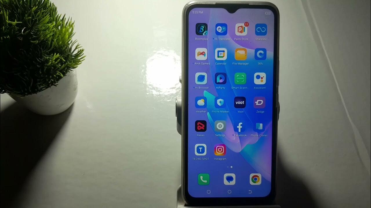 how to set icon size in techno spark 8c - YouTube