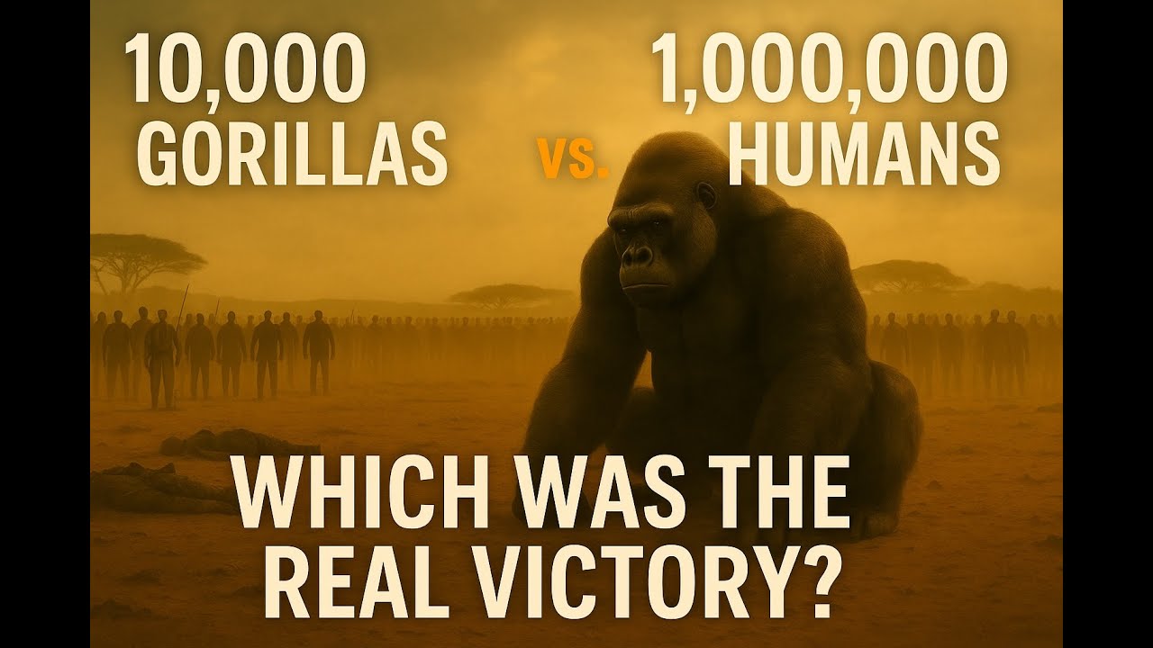 10,000 Gorillas vs. 1,000,000 Humans: Which Was the Real Victory? - YouTube