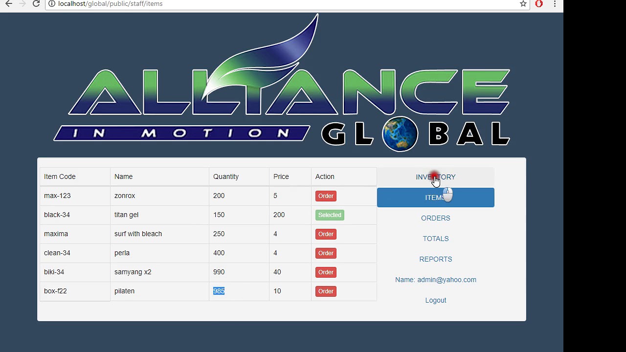 Inventory and Cashiering System - YouTube