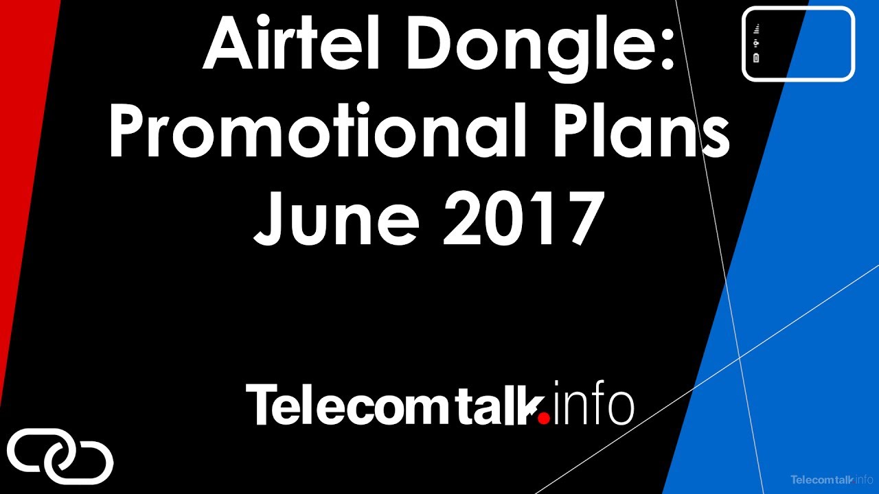 Airtel 4G Dongle Plan Details: June 2017 - YouTube