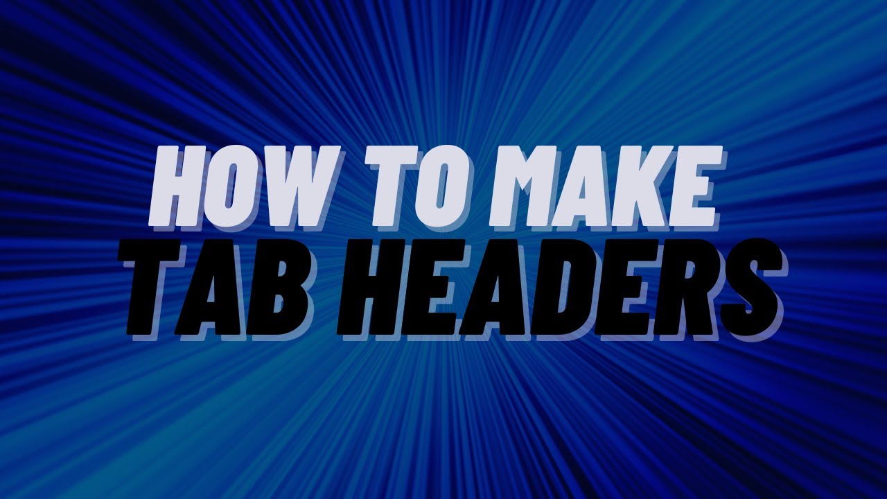 How To Create Tab Headers In Html Css And Javascript Youtube 7091