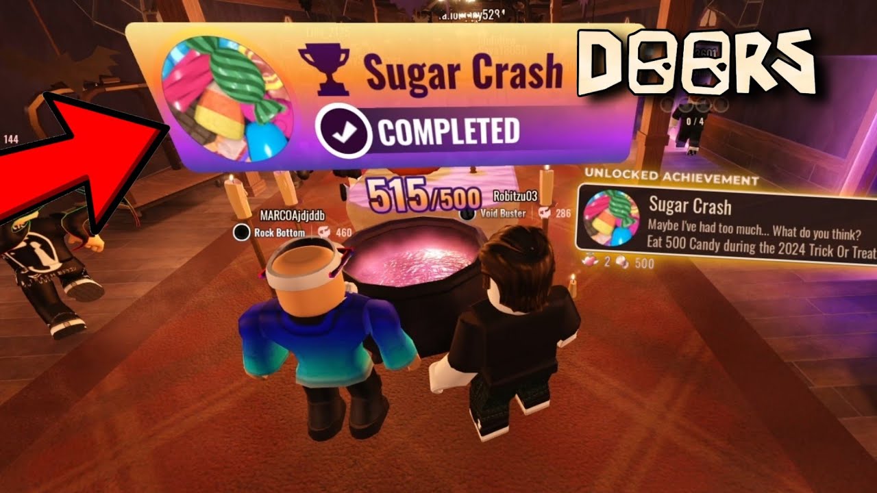 Am mancat 500 de bomboane si am obtinut badge-ul "Sugar Crash"! | Doors ...