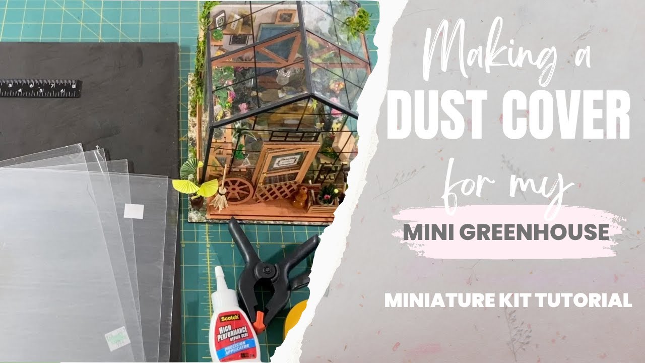 How to Make a Dust Cover for a Miniature Dollhouse Kit - YouTube
