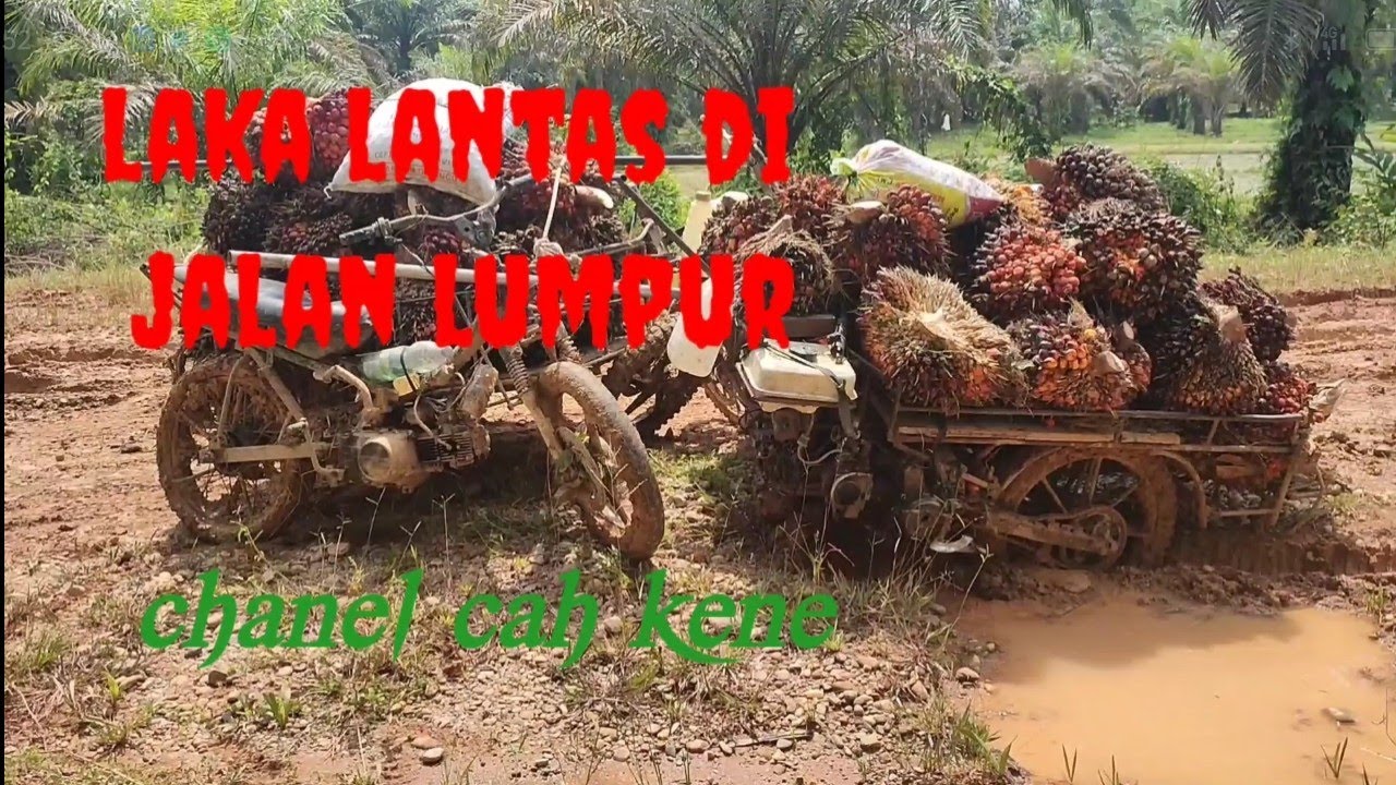 laka lantas di jalan lumpur #becak #jalanbecek - YouTube