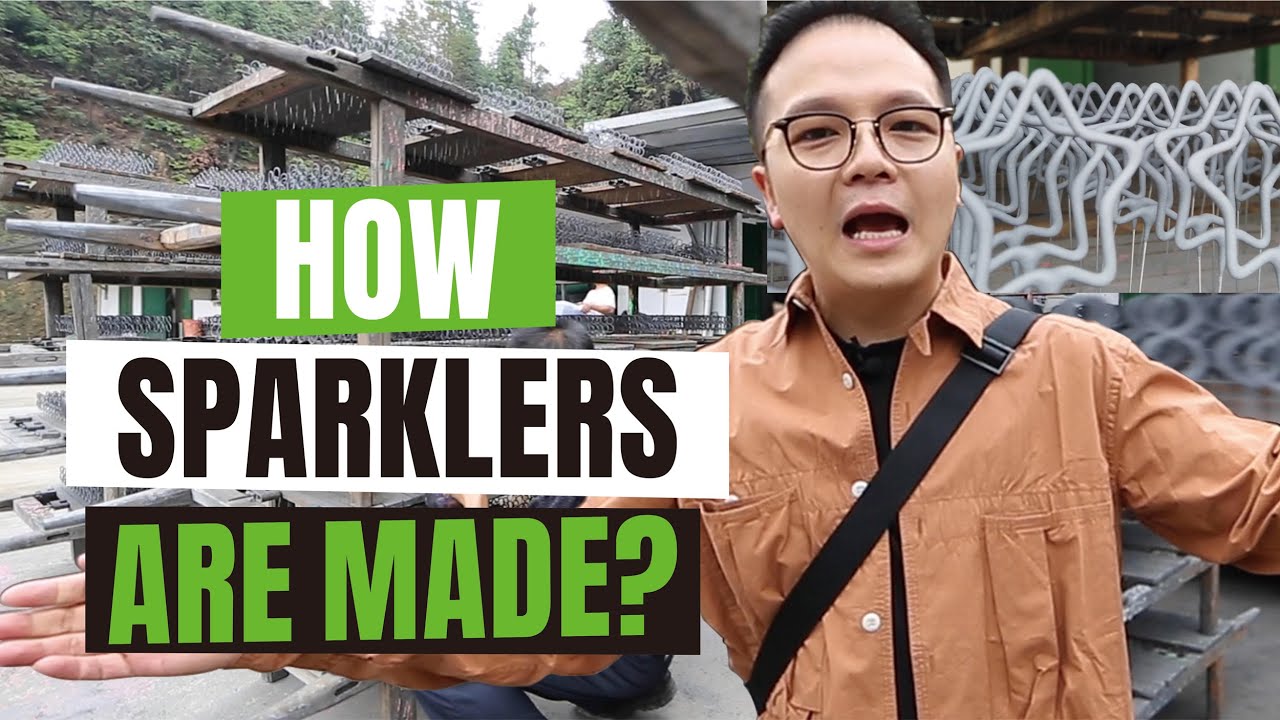 How chinese sparklers are made in liuyang china? - YouTube