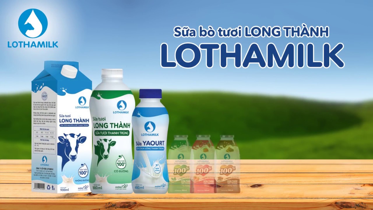 SỮA BÒ TƯƠI LONG THÀNH - LOTHAMILK 2 - YouTube