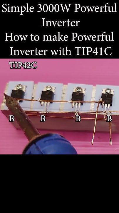 Simple 3000W Powerful Inverter // How to make Powerful Inverter with TIP41C - YouTube
