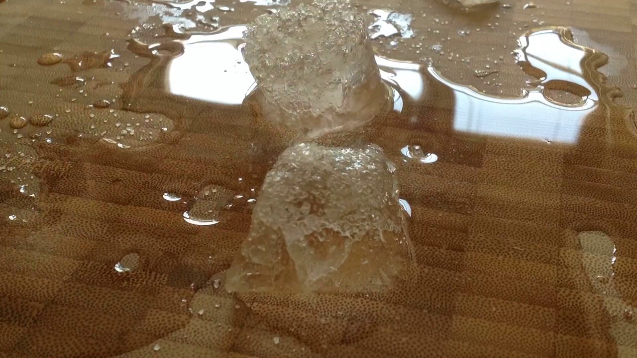 Experiment: ijs smelt - YouTube