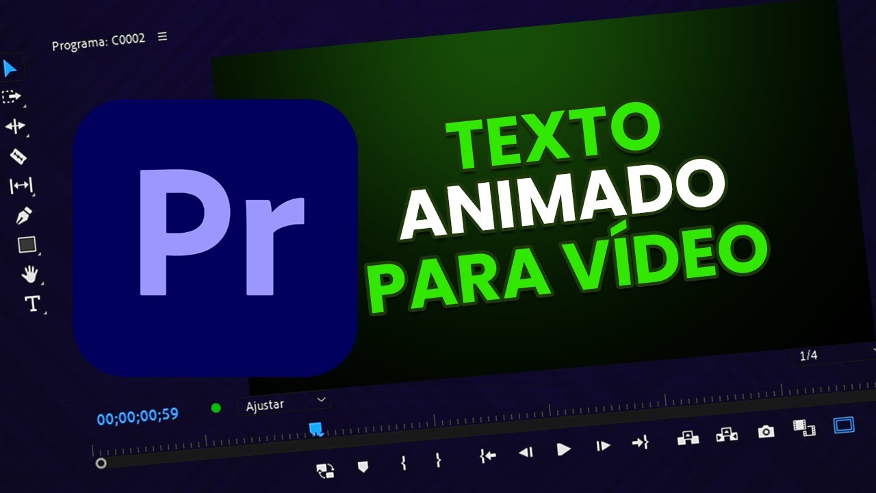 COMO CRIAR TEXTO ANIMADO NO PREMIERE - YouTube