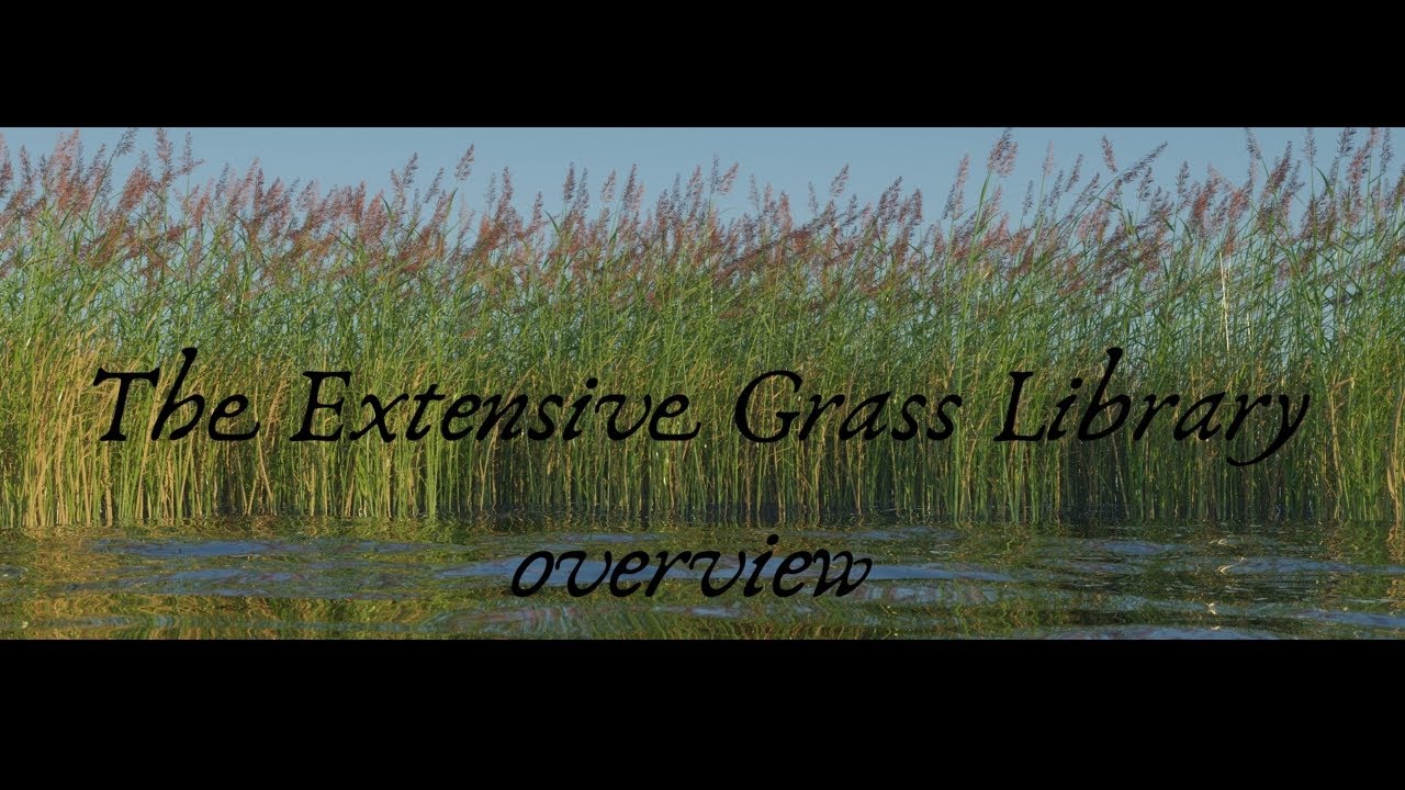 The Extensive Grass Library - Overview - Blender Library - YouTube
