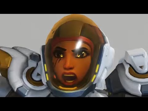 Overwatch - Orbital Pharah Skin - Gameplay, Highlight Intros, Emotes ...