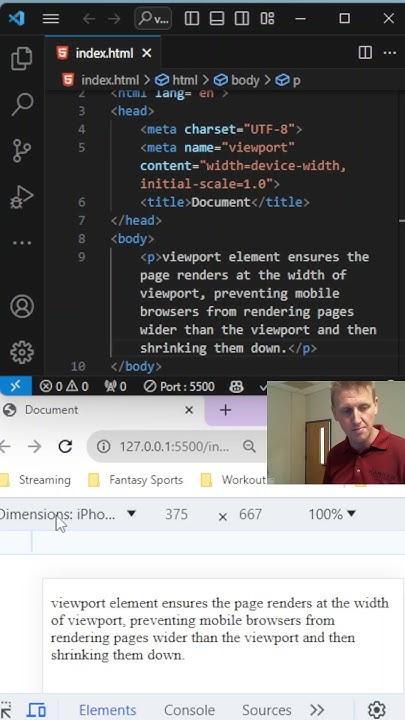 HTML Viewport Element - The tag that everyone overlooks #shorts # ...