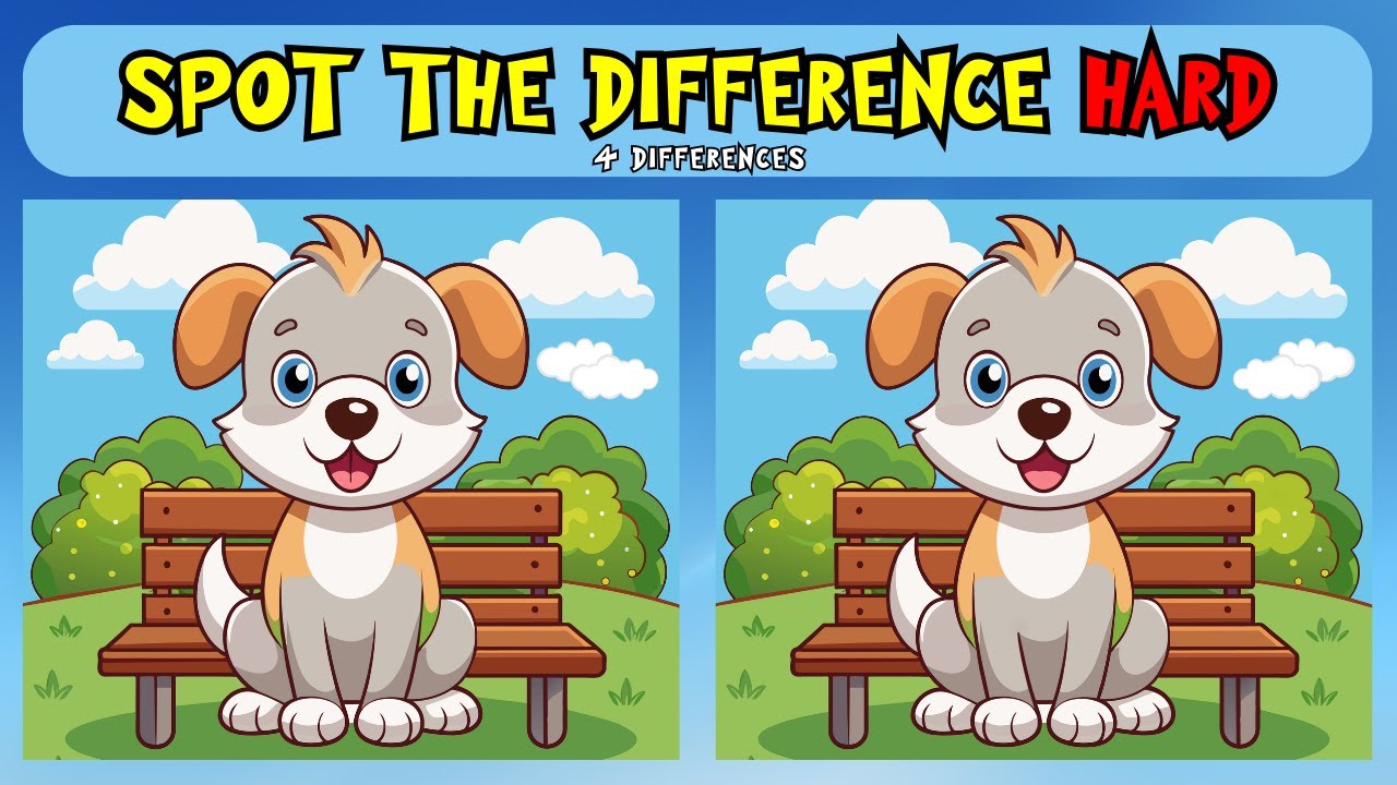 Spot The Difference Hard (4 Differences) Can You Find All The ...