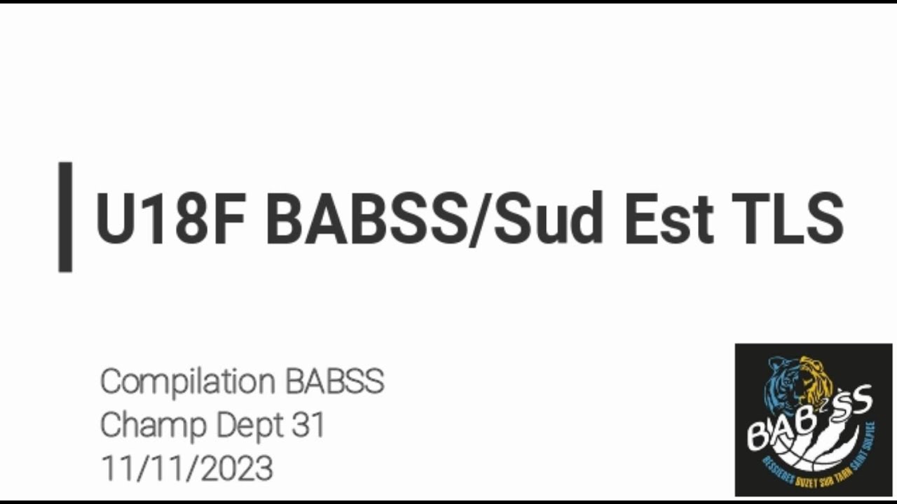 2023/11/11 Compil Dept31 U18F BABSS/SudEst Tls-Ayguesvivoise - YouTube