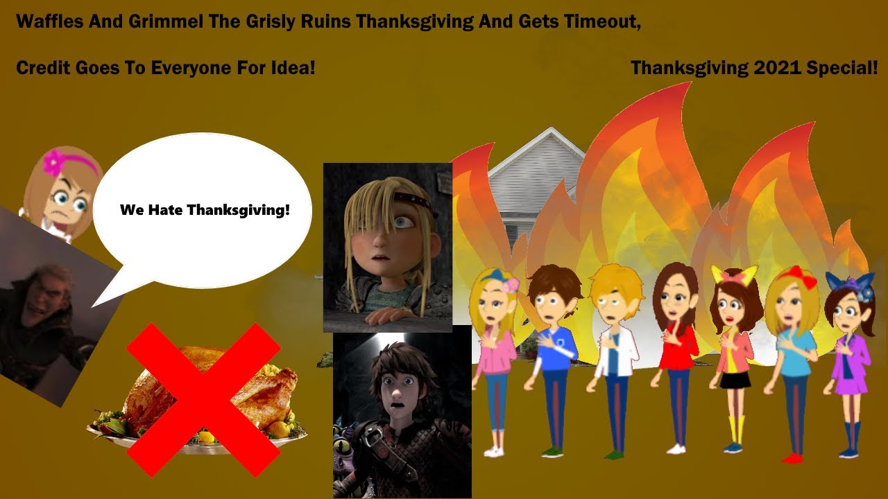 Waffles And Grimmel The Grisly Ruins Thanksgiving And Gets Timeout ...