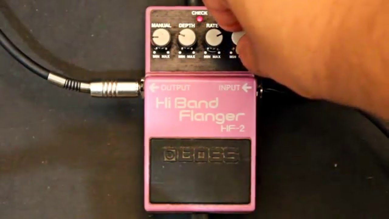 Pedal BOSS Hi Band Flanger HF-2 Demo - YouTube