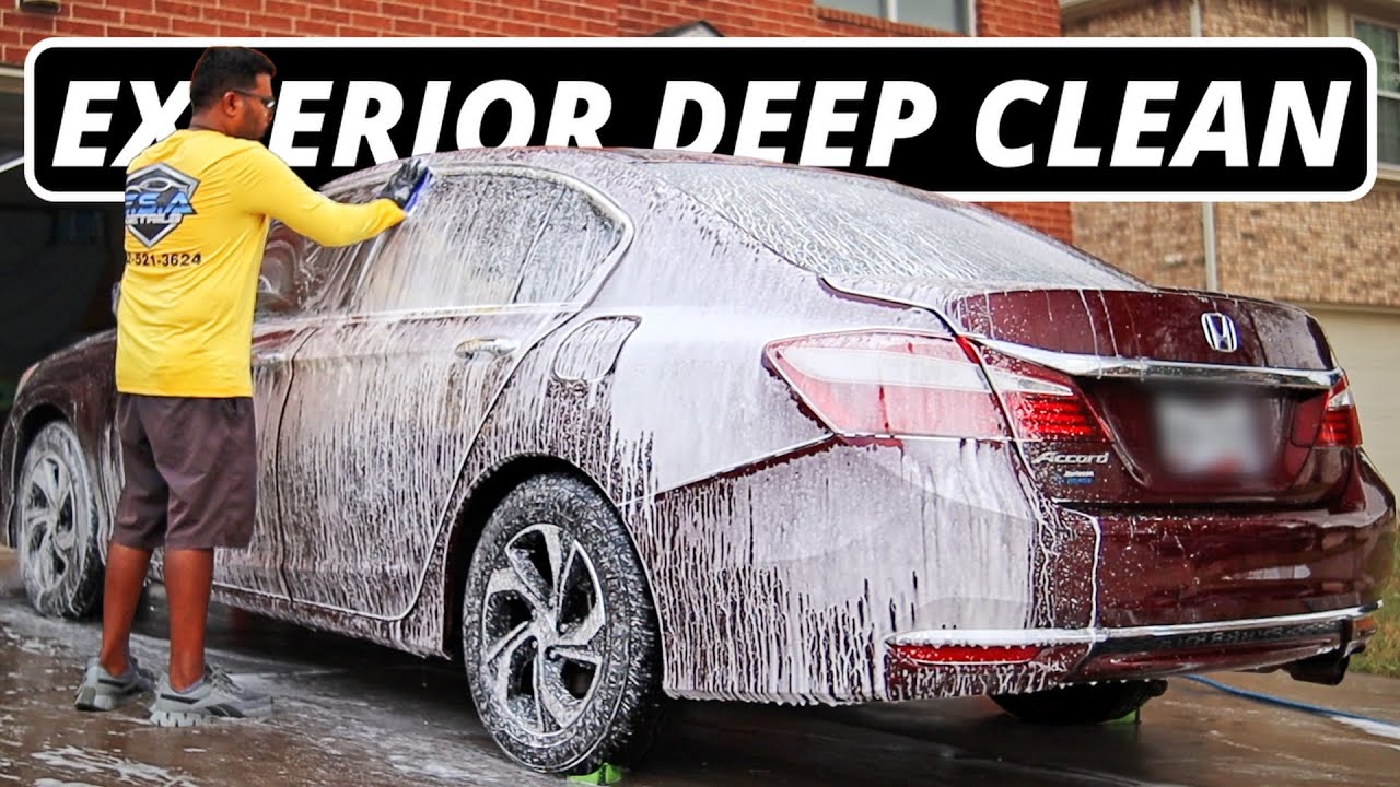 Exterior Deep Clean | Honda Accord Car Detailing - YouTube