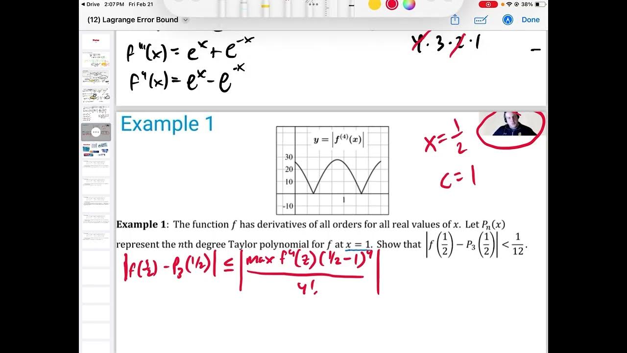 10.12 Lagrange Error Bound Part 2 - YouTube