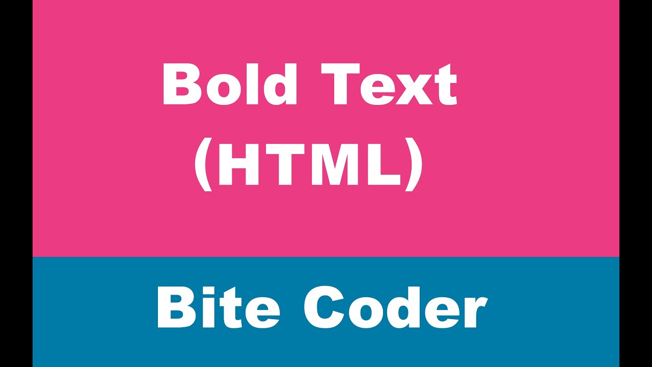Bold Text In HTML By Bite Coder Urdu Hindi YouTube Bold Text In HTML By Bite Coder Urdu Hindi YouTube