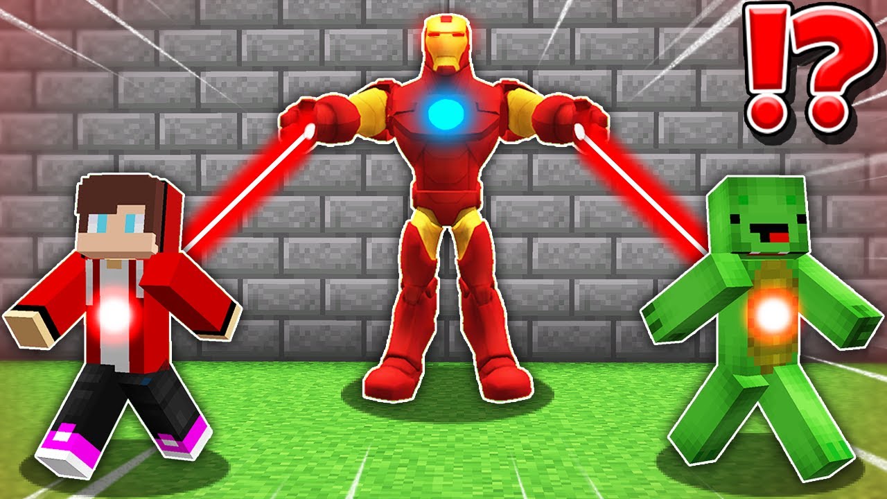 JJ and Mikey VS EVIL IRON MAN CHALLENGE in Minecraft Maizen Animation ...