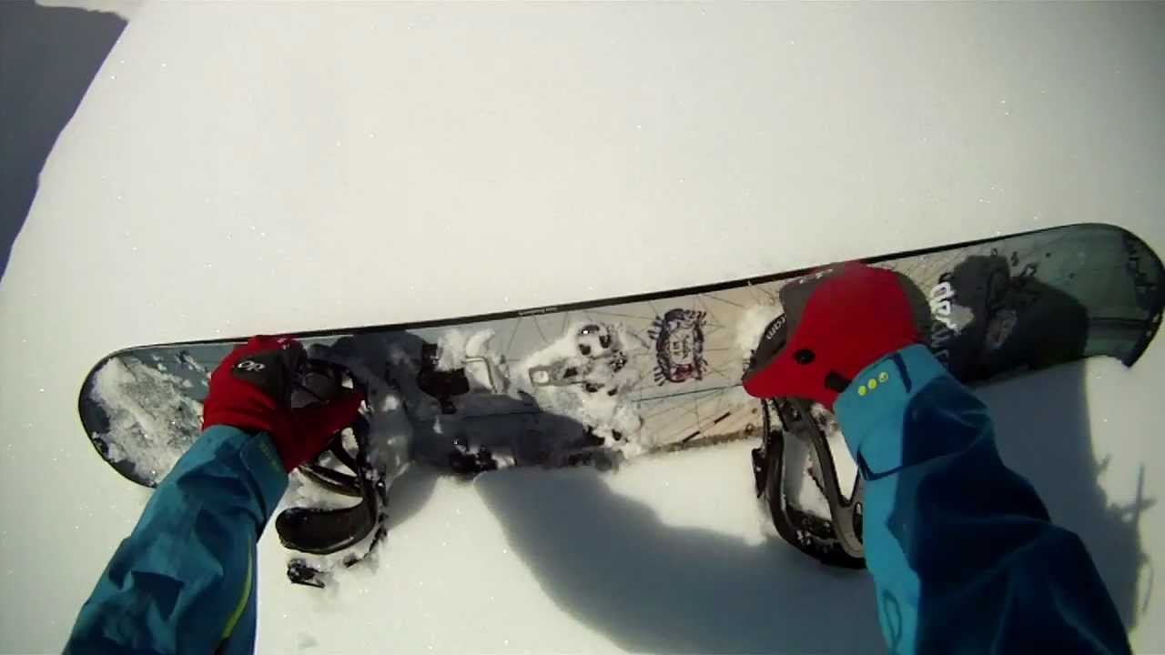 Splitboard powder ride - YouTube