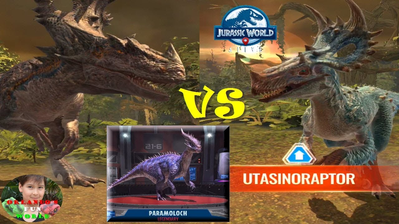 LEGENDARY ALLOSINOSAURUS VS UTASINORAPTOR - JURASSIC WORLD ALIVE - NEW ...