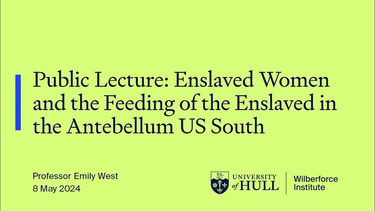 Enslaved Women and the Feeding of the Enslaved in the Antebellum US ...