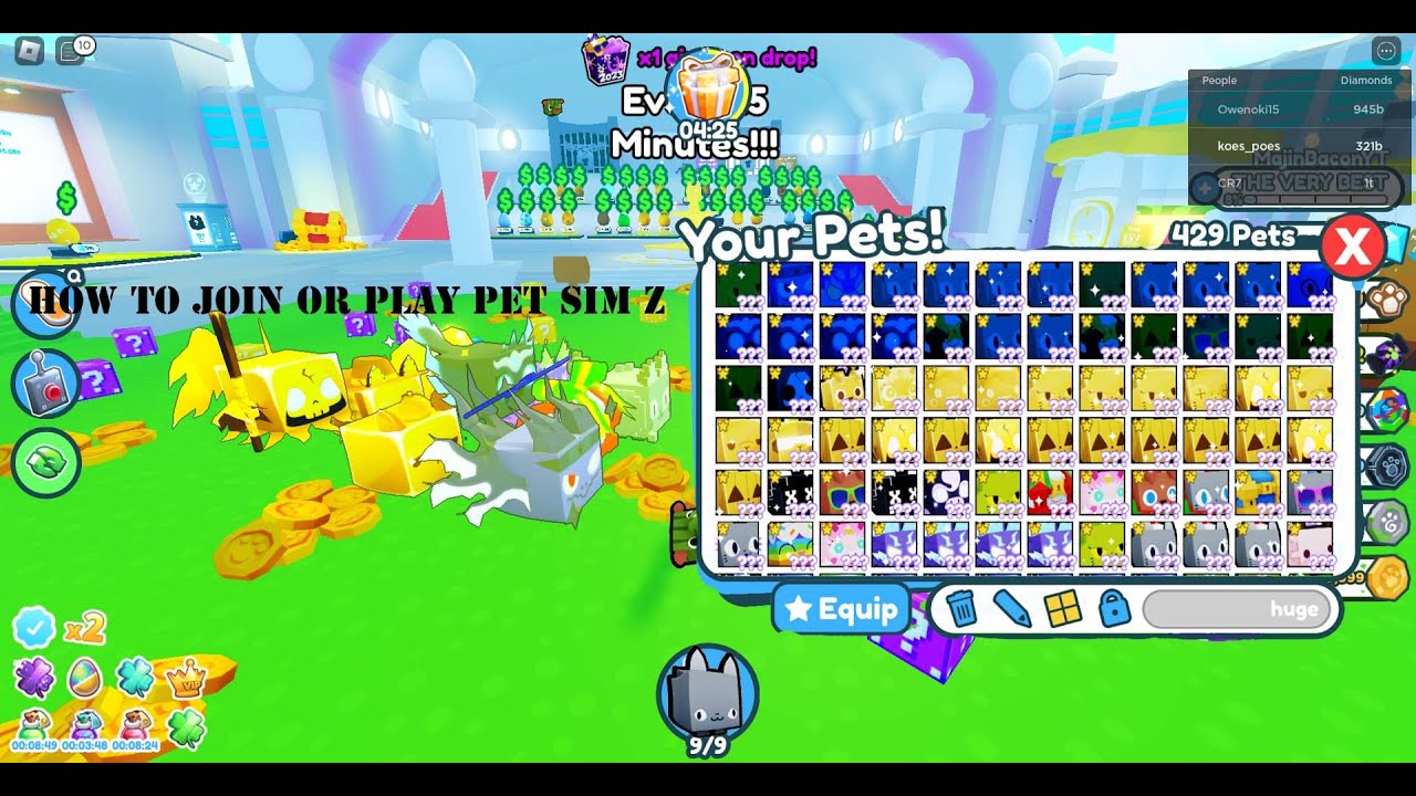 How to join or play pet sim Z on roblox - YouTube