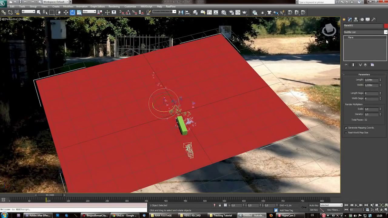 After Effects, 3ds Max TUTORIAL - Motion tracking, Matchmoving, Camera ...