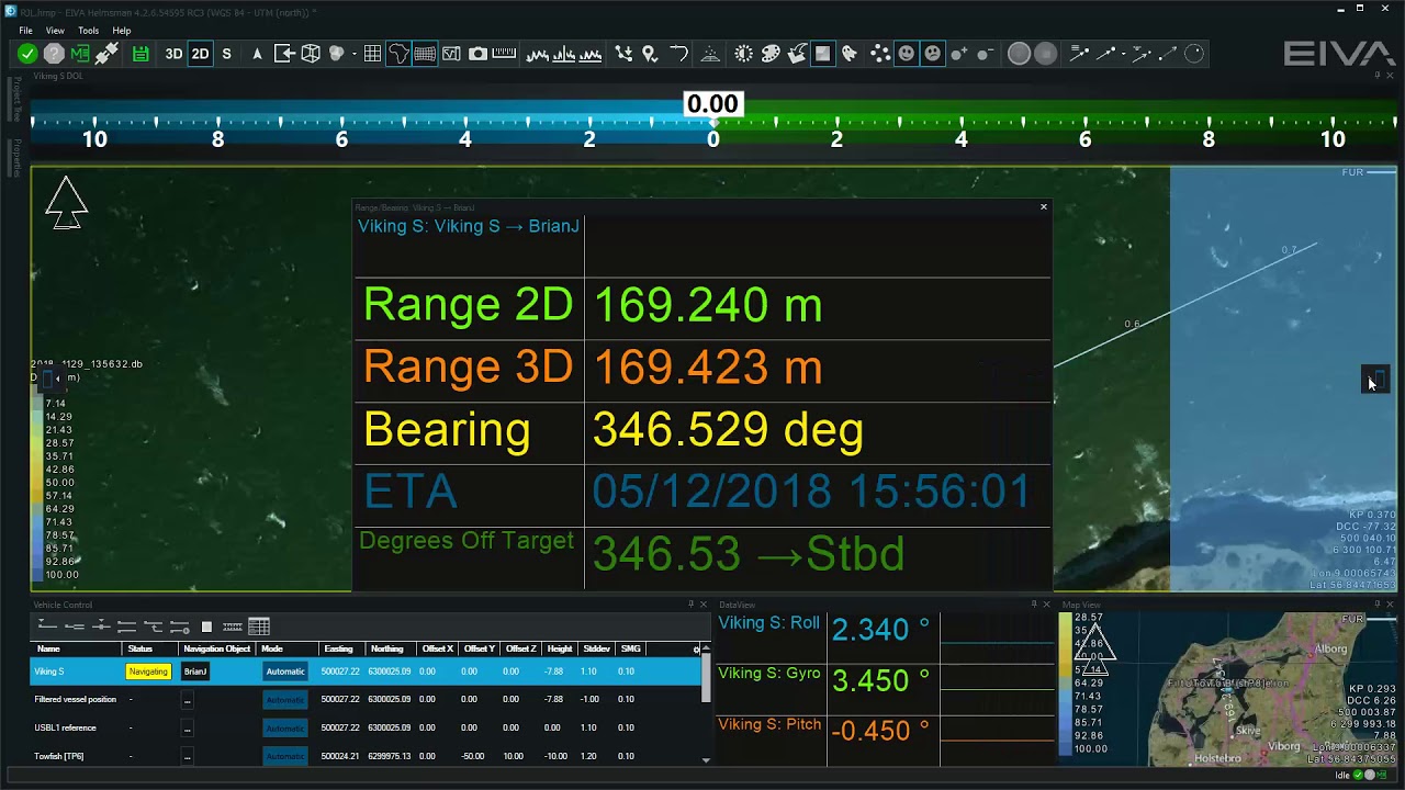 EIVA NaviSuite – Distance to waypoint - YouTube