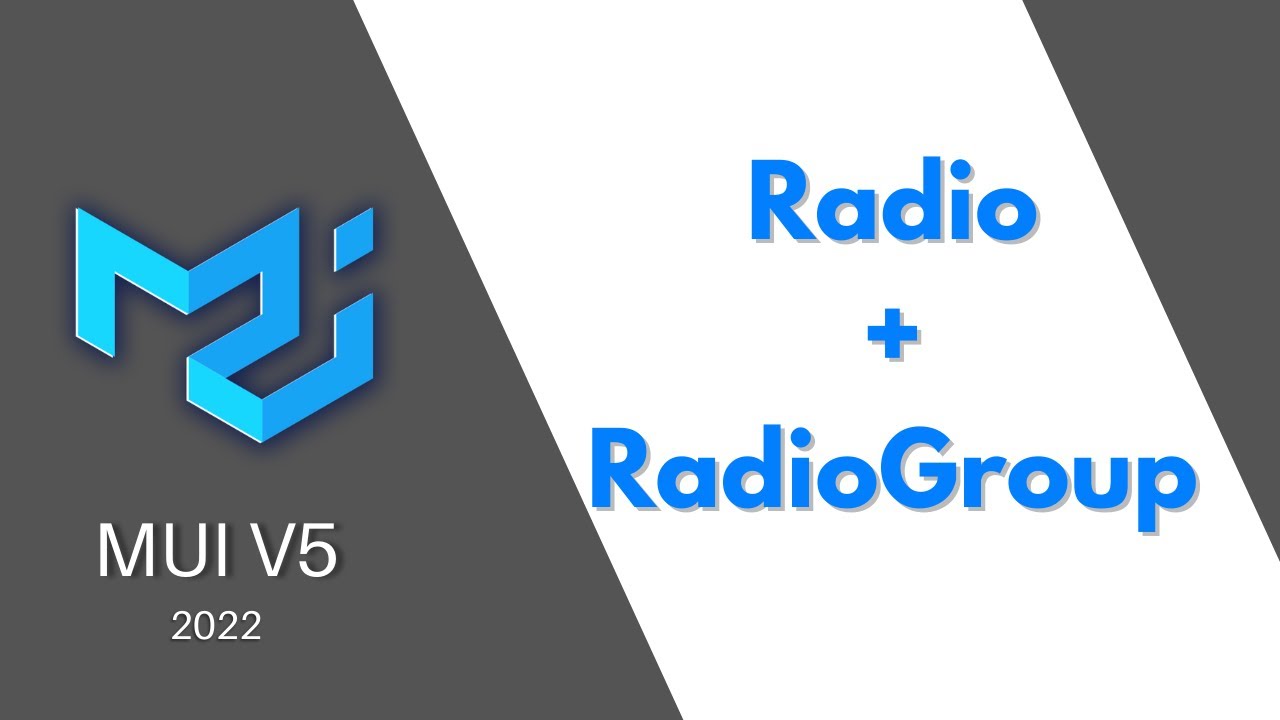 MUI V5 Radio RadioGroups Material UI Inputs For React Explained YouTube MUI V5 Radio RadioGroups Material UI Inputs For React Explained YouTube