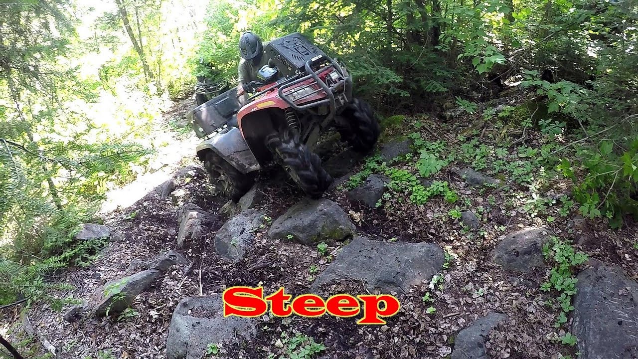 ATV UTV Trail Rock Crawling Gnarly Ride - YouTube
