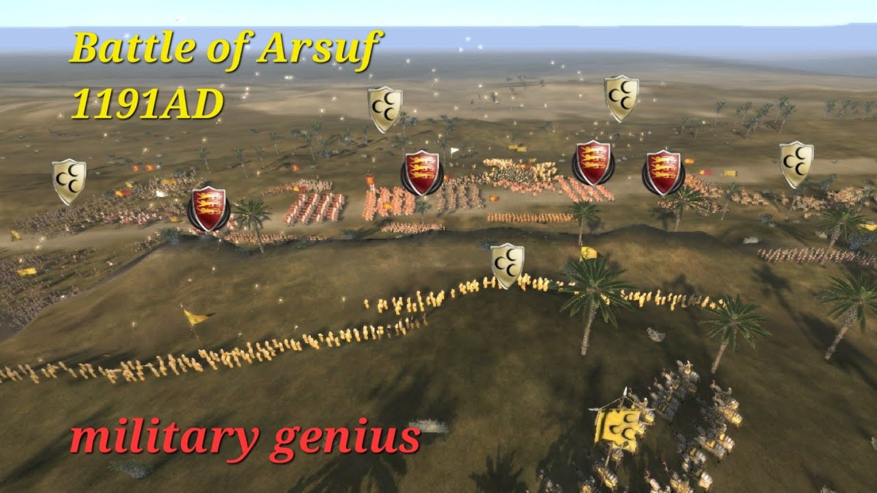 Medieval 2 total war mobile gameplay // Battle of Arsuf 1191AD - YouTube