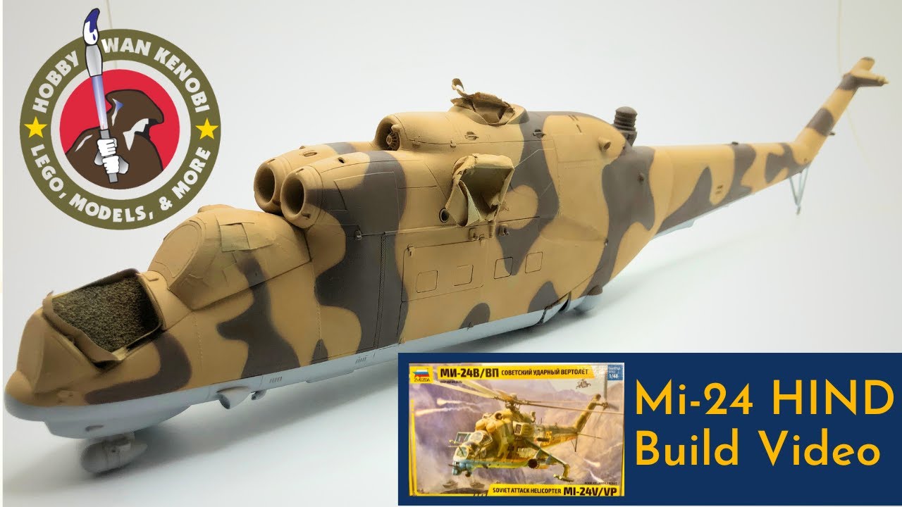 Plastic Scale Model Build and Review - ZVEZDA MI-24V Hind 1/48 ...
