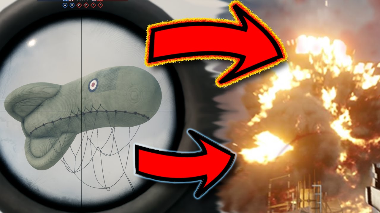 Exploding the Barrage Balloons in Battlefield 1 (ULTRA Settings) - YouTube