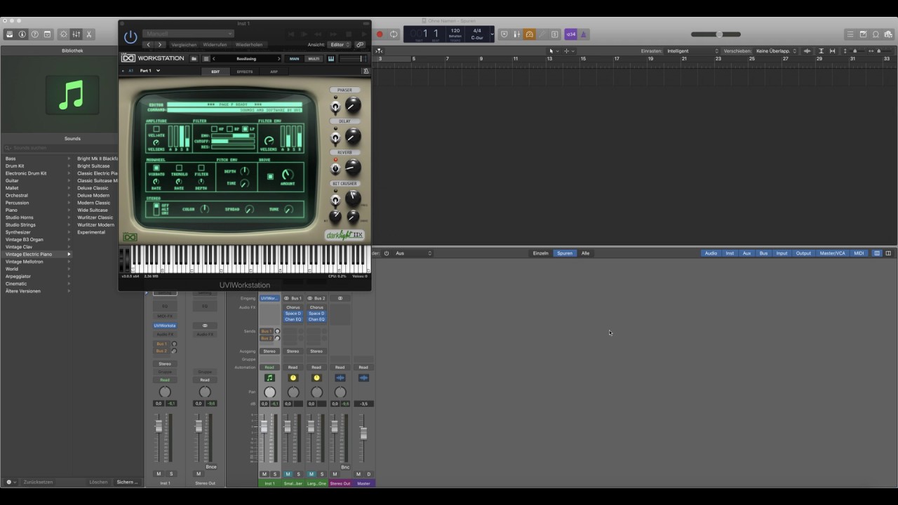 How to create sounds with the UVI Darklight IIX (Fairlight CMI IIX ...