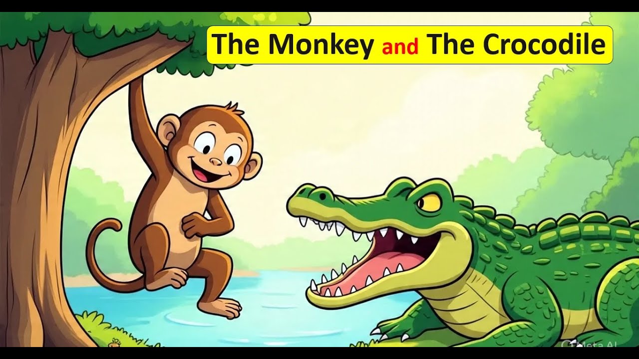 The Monkey and The Crocodile: Panchatantra Stories | The monkey and the ...