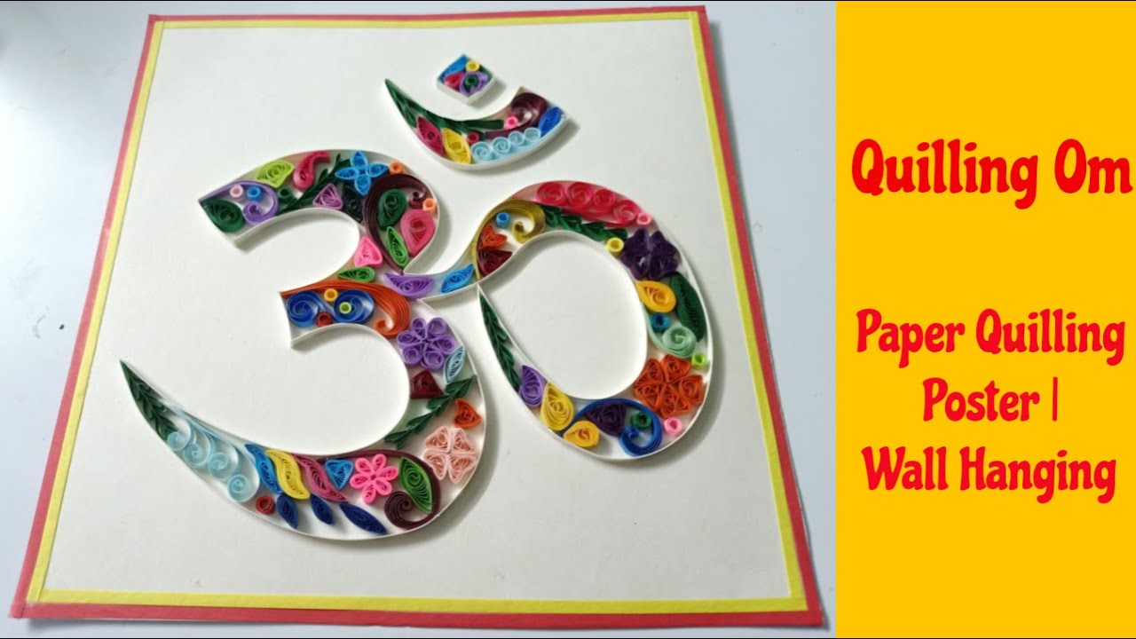 Video- 18 Quilling Om | Paper Quilling Craft | So satisfying Paper ...